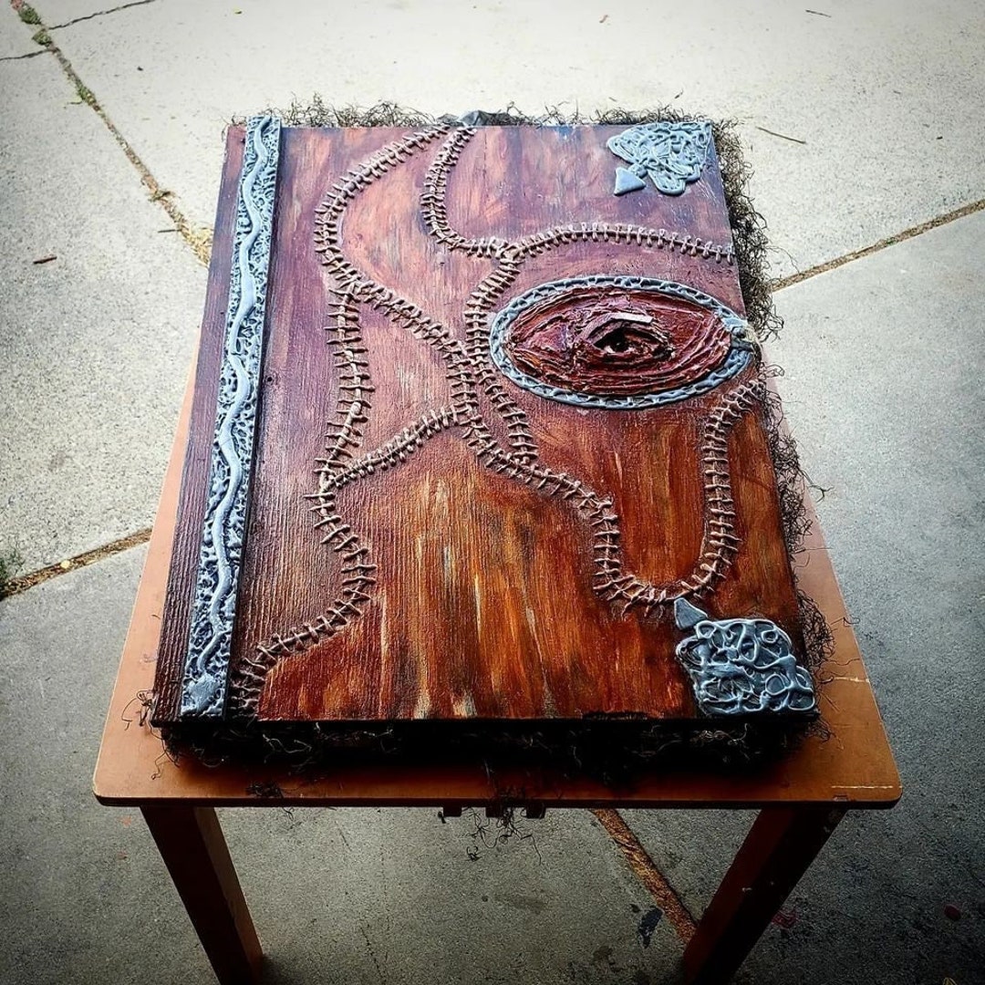 Hocus Pocus Inspired Huge Wooden Spell Book Large Halloween Decor for ...