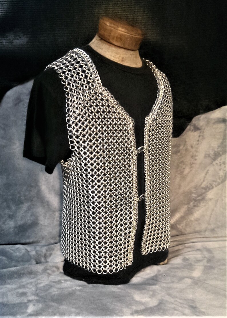 Handmade Chainmaille Shirt, Aluminum Chainmail Vest for Combat or ...