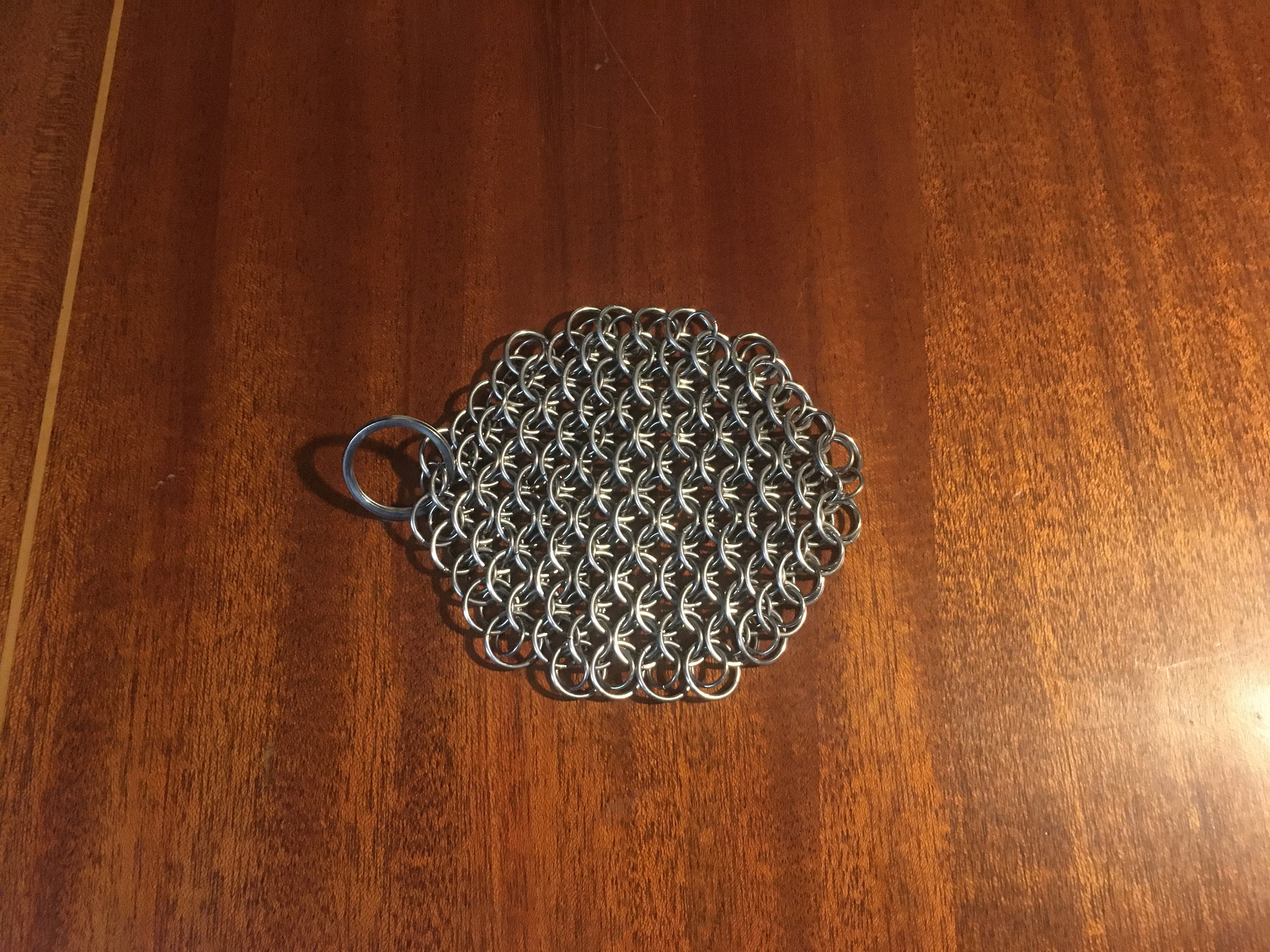 Dragonscale Chainmail Pot Scrubber, Stainless Steel Cast Iron Cleaner ...