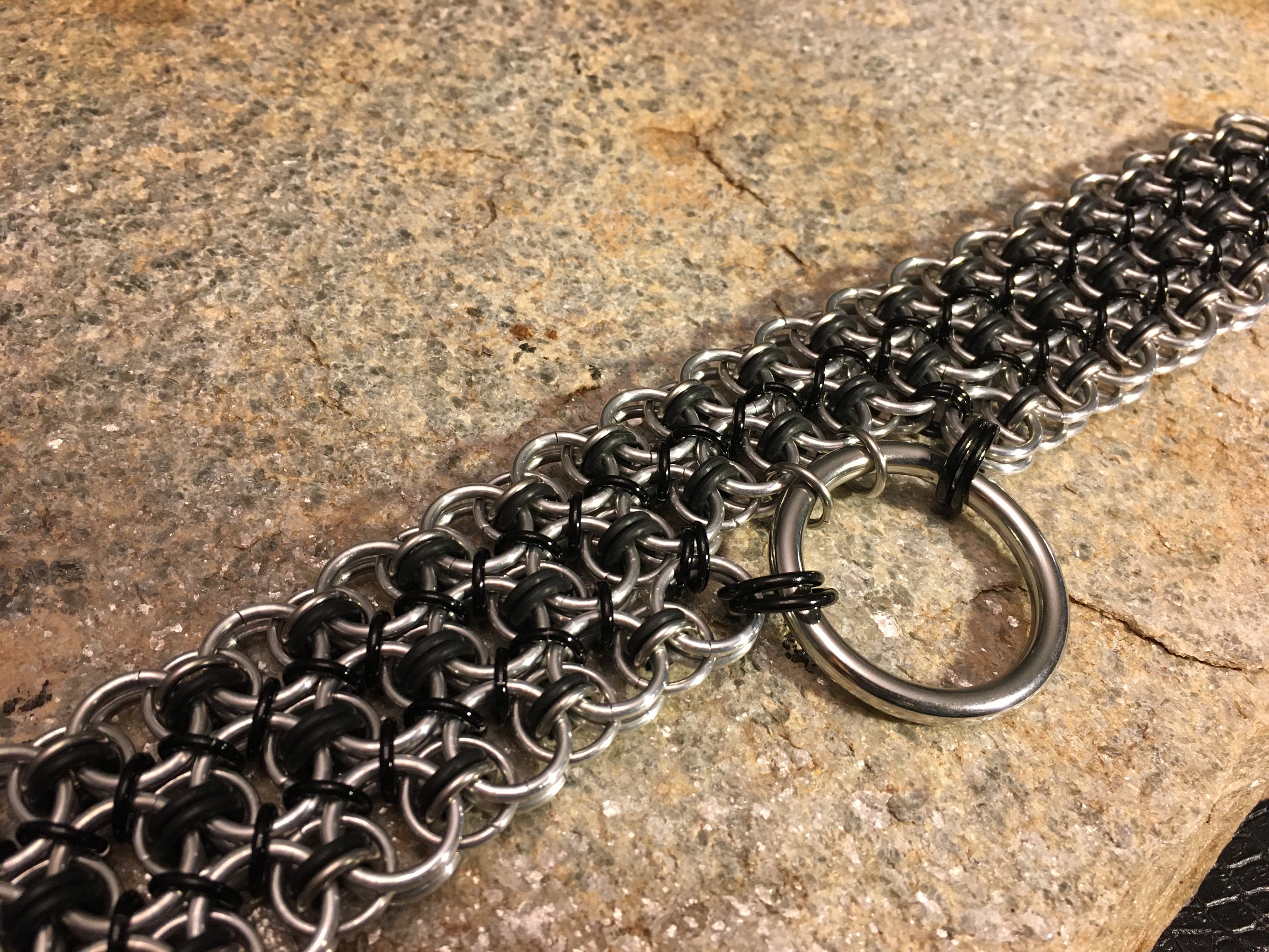 Small Chainmail Collar Metal Bondage Collar Wide BDSM - Etsy