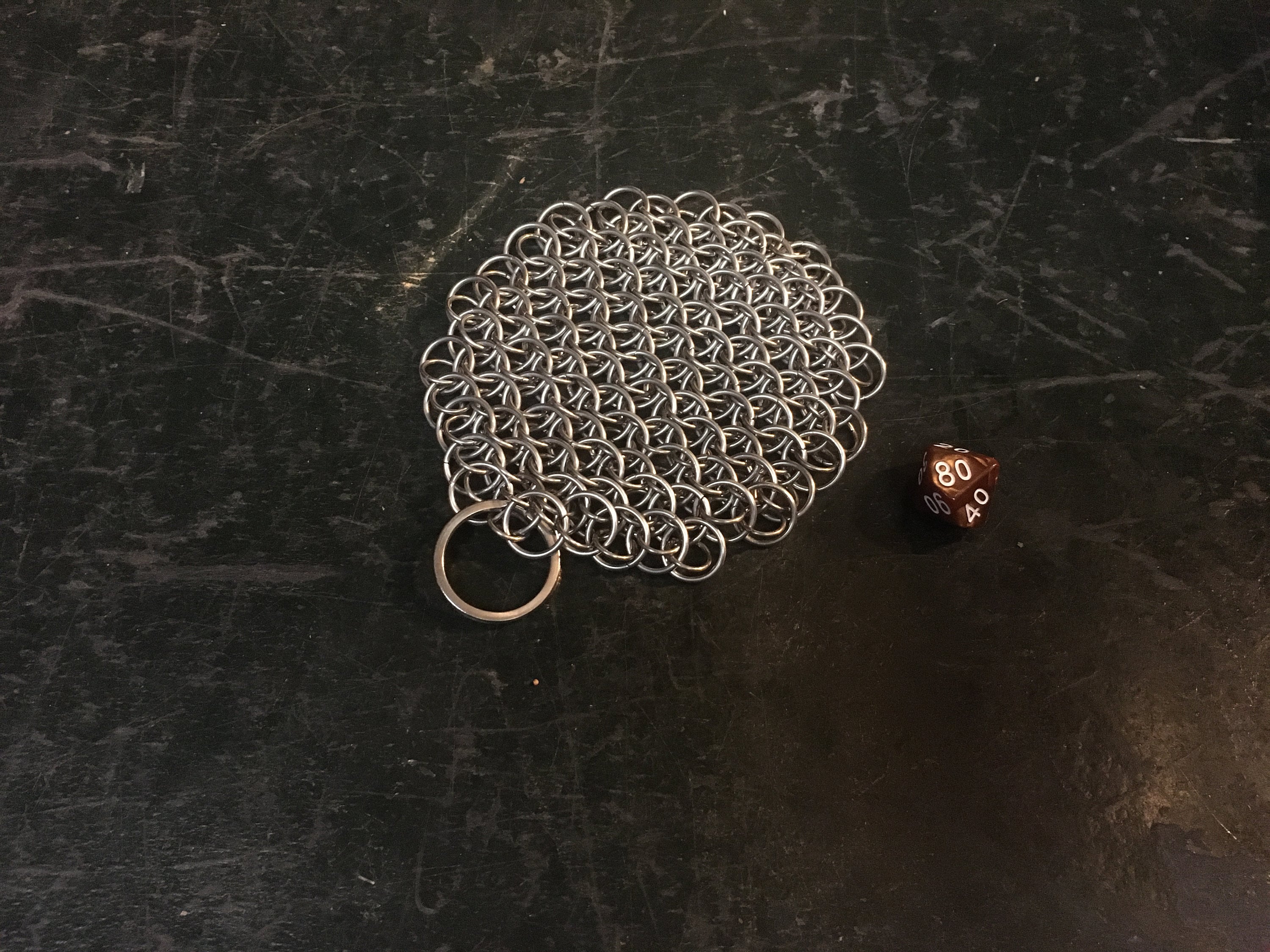 Chainmail Pot Scrubber, Cast Iron Scubber, Stainless Steel Scrubber ...