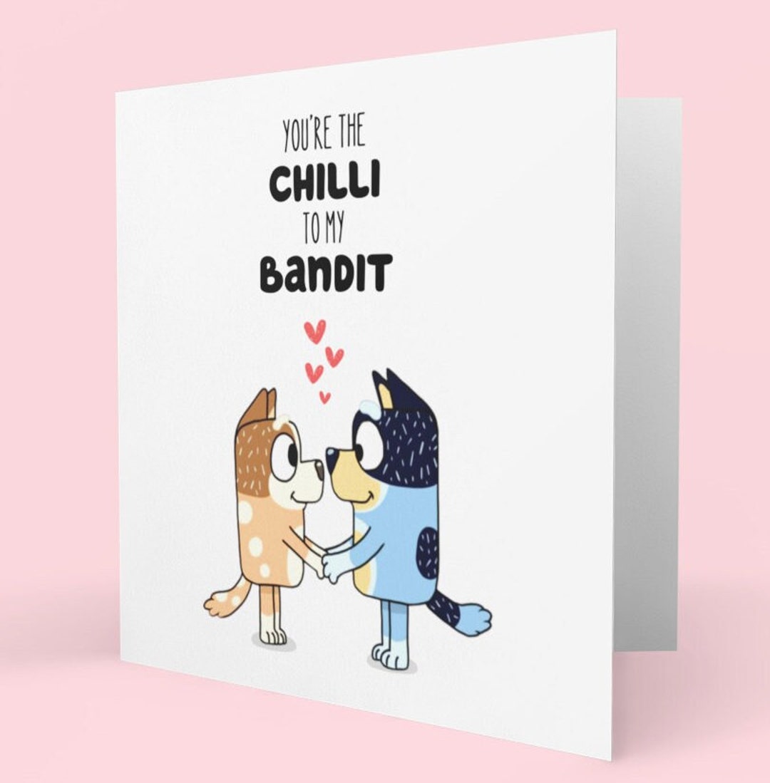 Bluey Card bluey Special Occasion Card Wife Husband Girlfriend ...