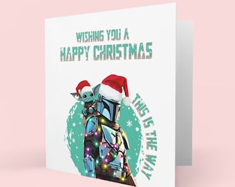 Star Wars*cartoon*christmas*card-greeting Card-star Wars Christmas Card ...