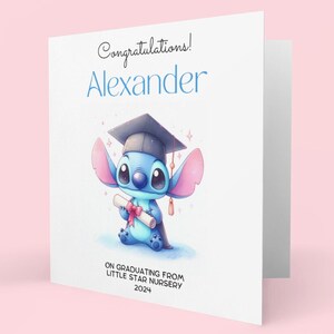 Stitch Card, Graduation Stich Primary School, Nursey School ...