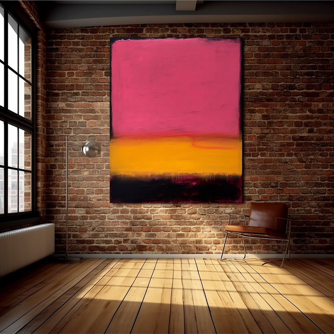 48x60 Rothko HUGE 7 Foot Original Hand Painted Large Modern Abstract ...
