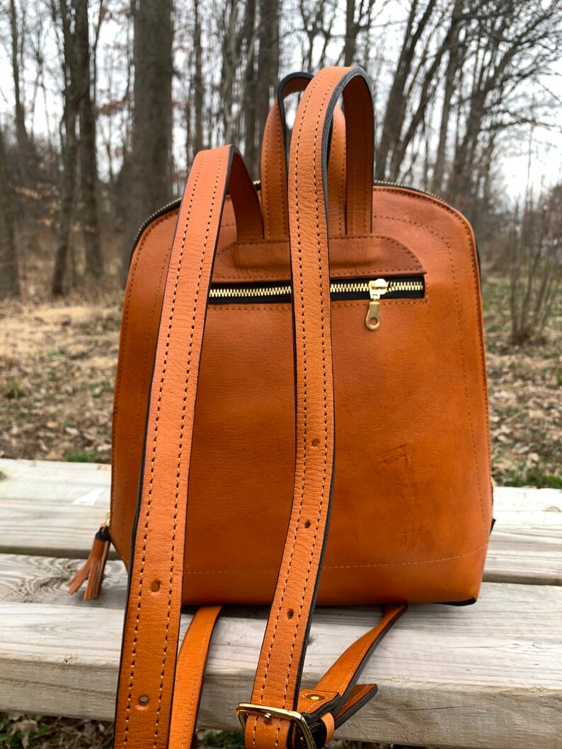 Hand-tooled Leather Backpack nuuk by ALLE Travel | Etsy