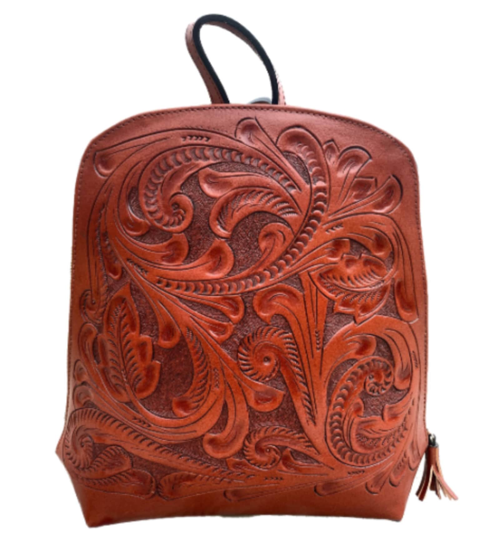 Hand Tooled Leather Backpack Nuuk by ALLE Mexican | Etsy