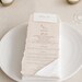Wedding Menu With Namecard Letterpress Menu Elegant and Customizable ...