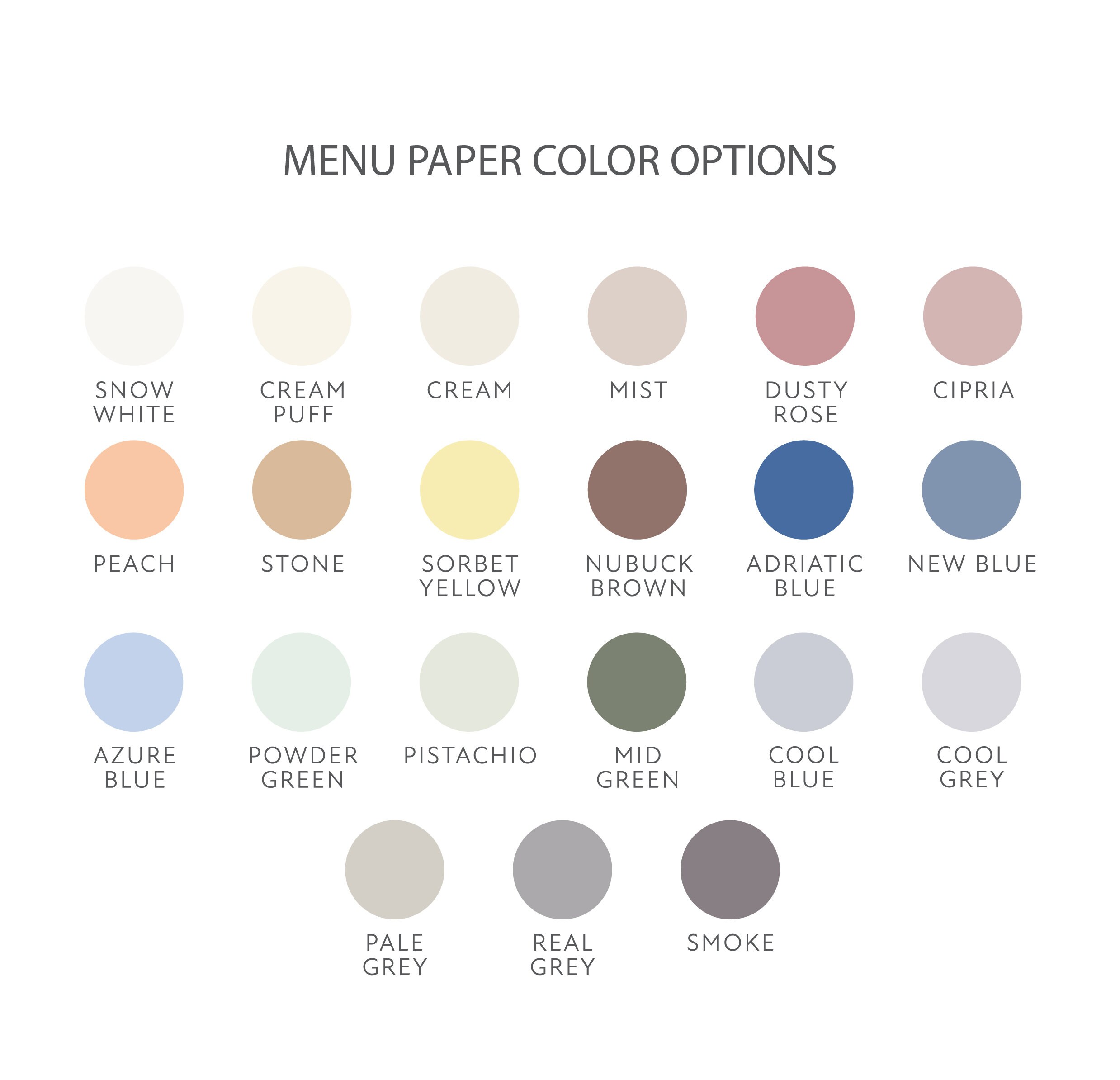 Digitally Printed Wedding Menu on Cardstock Custom Design - Etsy