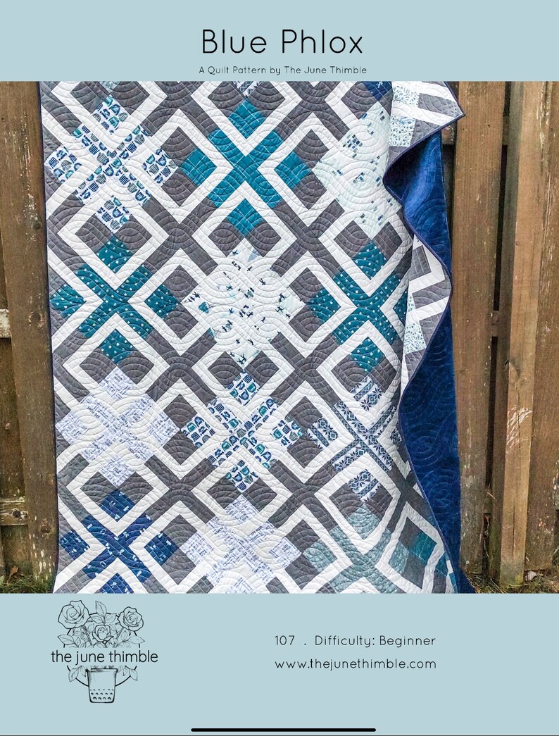 Blue Phlox PDF Quilt Pattern - Etsy Canada