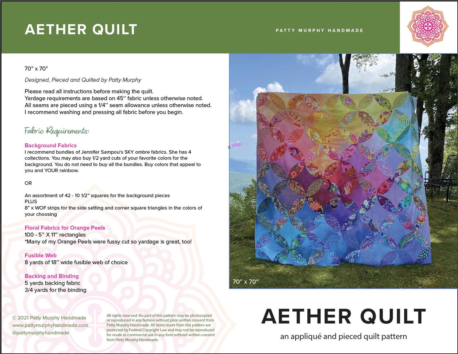 Aether Quilt PDF Pattern - Etsy