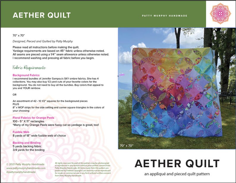 Aether Quilt PDF Pattern - Etsy