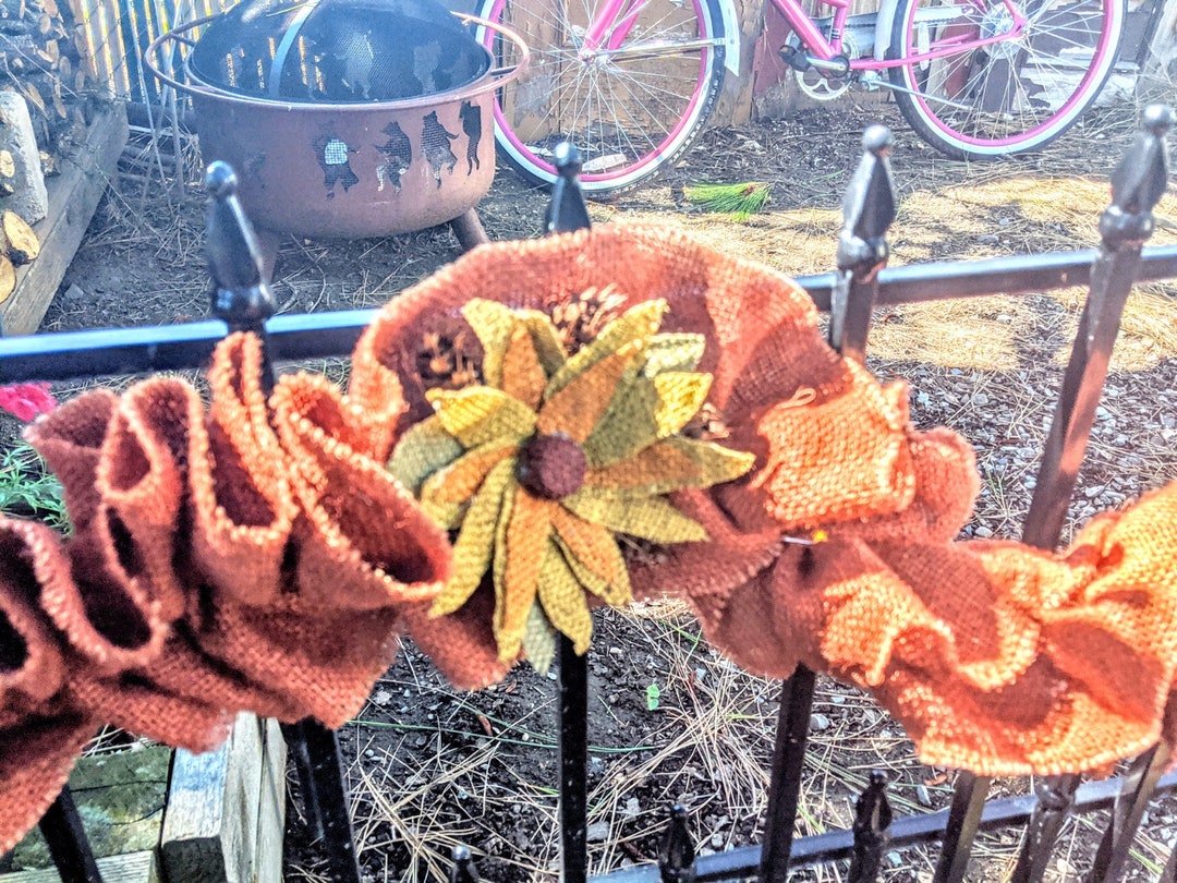 Fall Garland - Rust - Lighted - Etsy