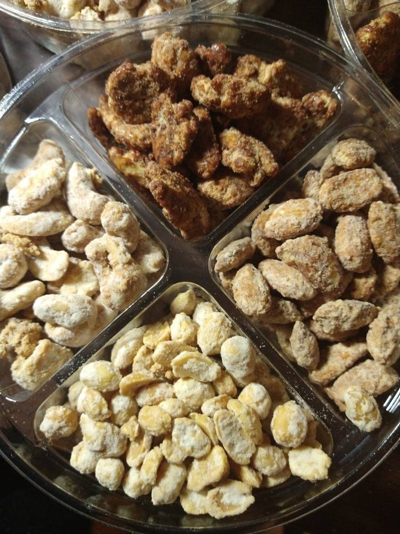Mixed Candied Nut Tray Assorted Nuts Fresh Homemade Nuts Gifts for ...
