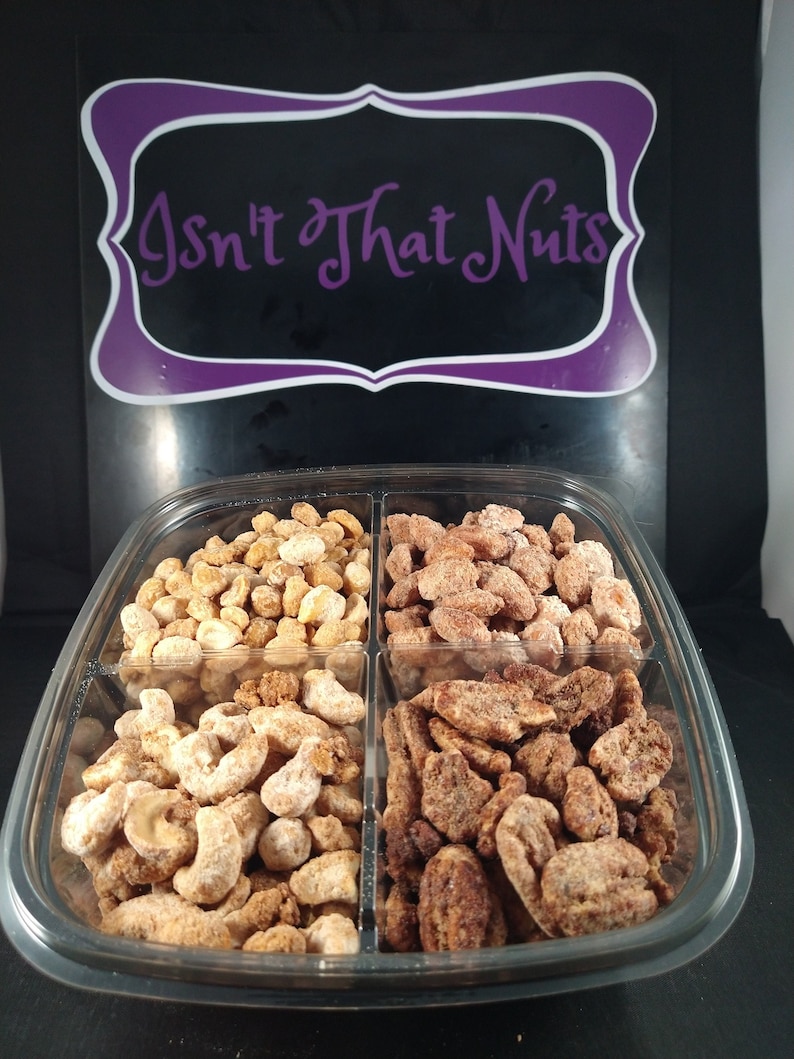 Mixed Candied Nut Tray Assorted Nuts Fresh Homemade Nuts Gifts for ...