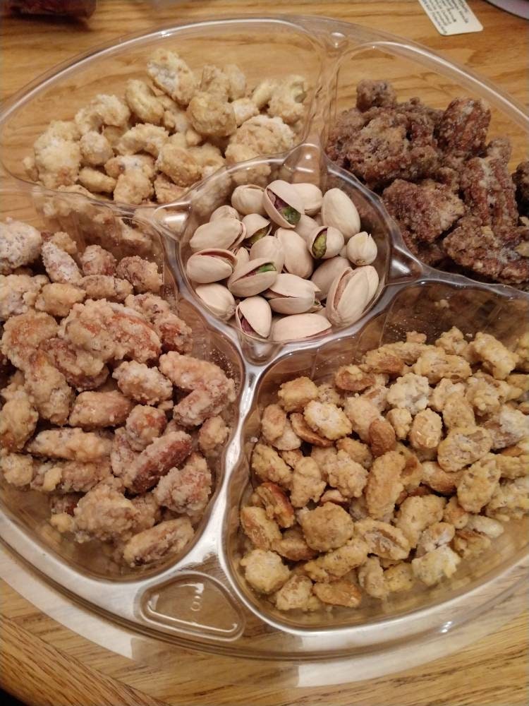 Mixed Candied Nut Tray Assorted Nuts Fresh Homemade Nuts Gifts for ...