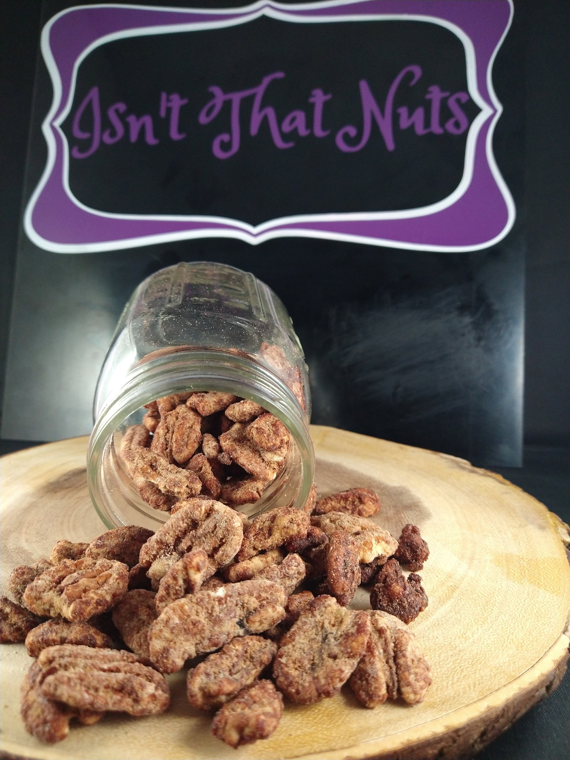 12oz Candied Pecans Sugar Snacks Flavored Nuts Candy Fresh Homemade ...