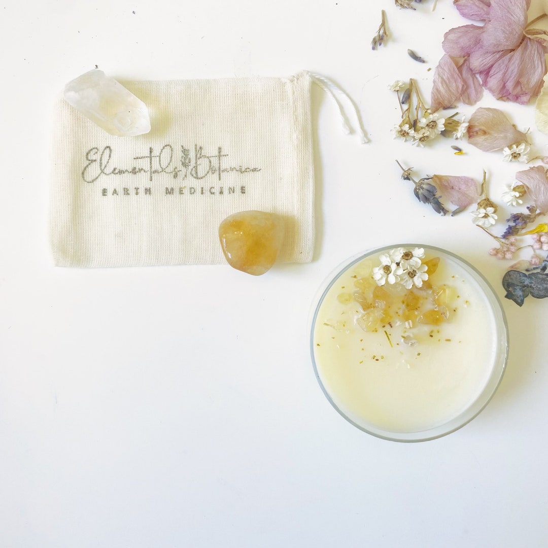 Happiness Crystals & Intention Candle - Etsy Australia