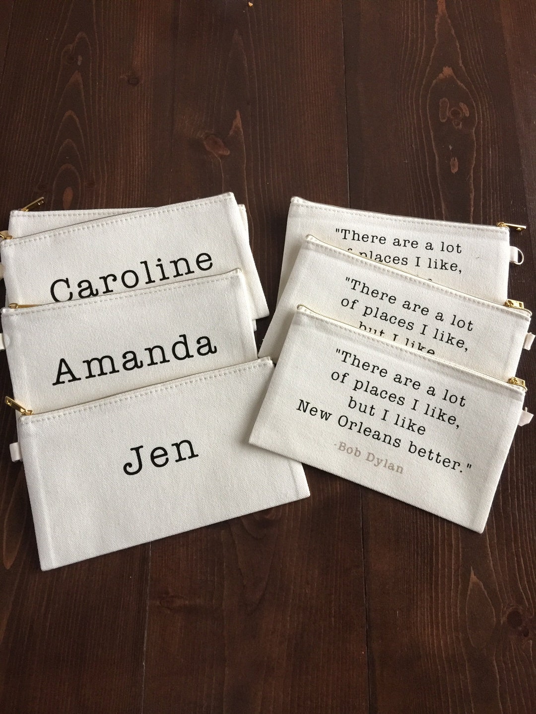 Custom Zipper Pouch - Rectangle - Etsy