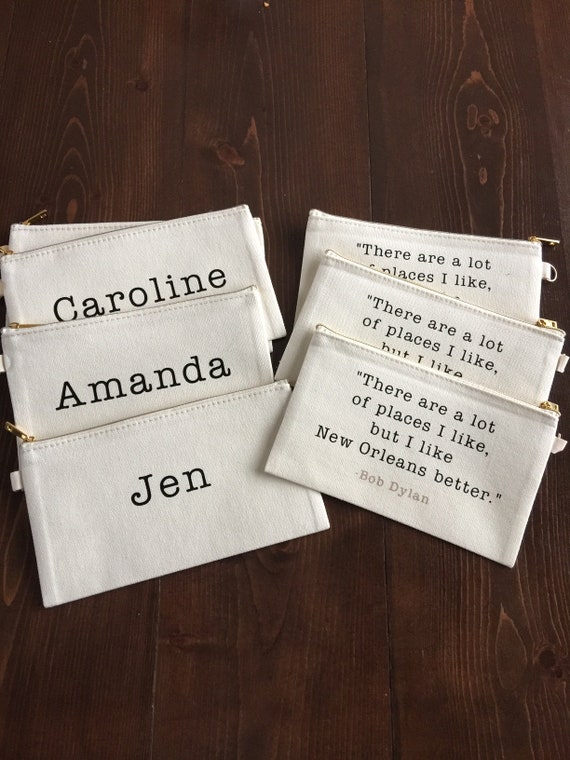 Custom Zipper Pouch Rectangle | Etsy