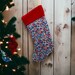 Liberty of London Fabric Christmas Card, Handmade Greeting Card ...