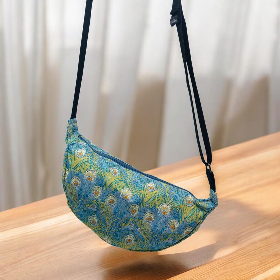 Liberty Fabric Sling Bag | Limited Edition Hera Design Crescent ...