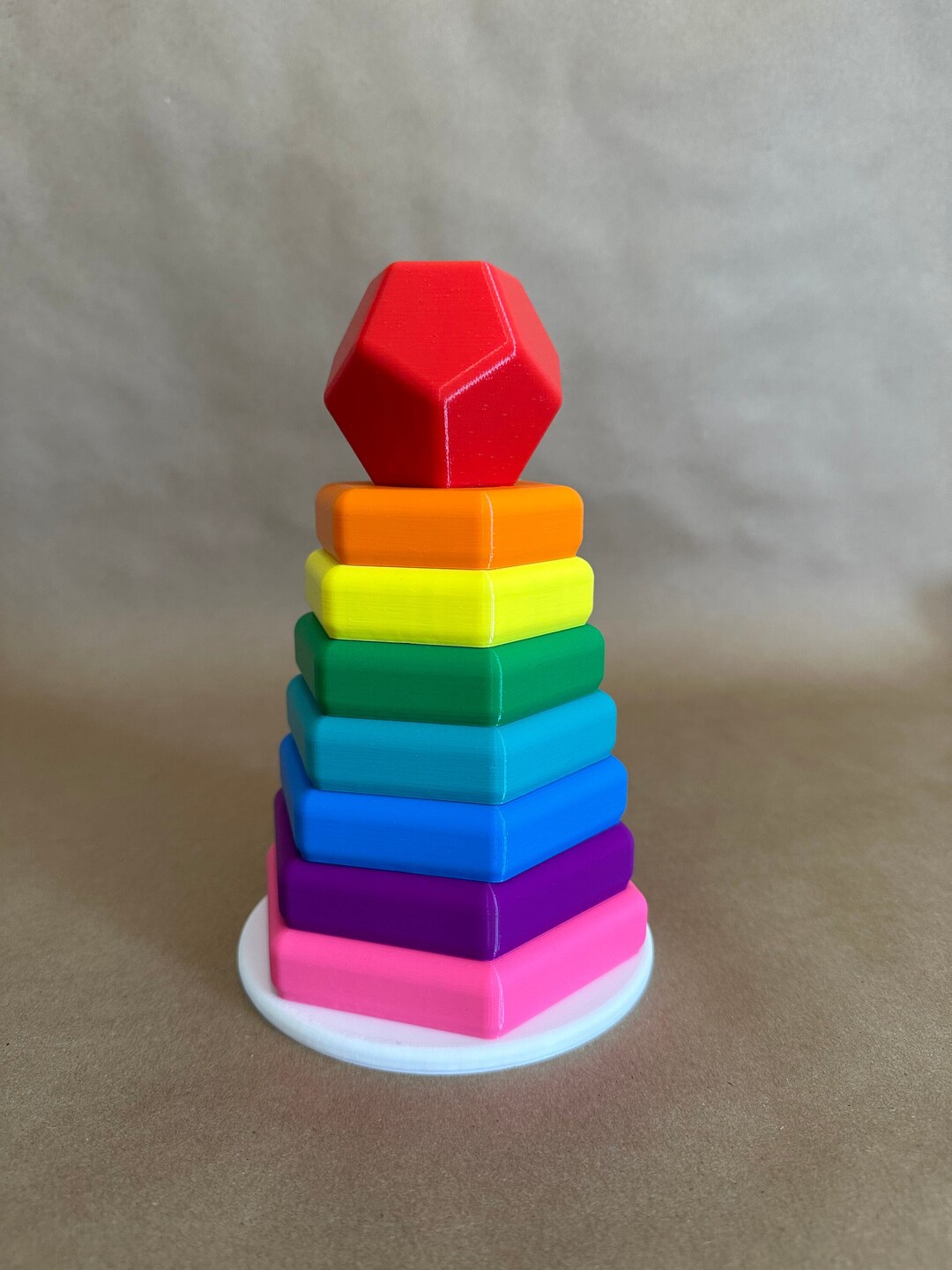 Color Stacker | Montessori | Stacking Ring Tower | Learning Toy ...