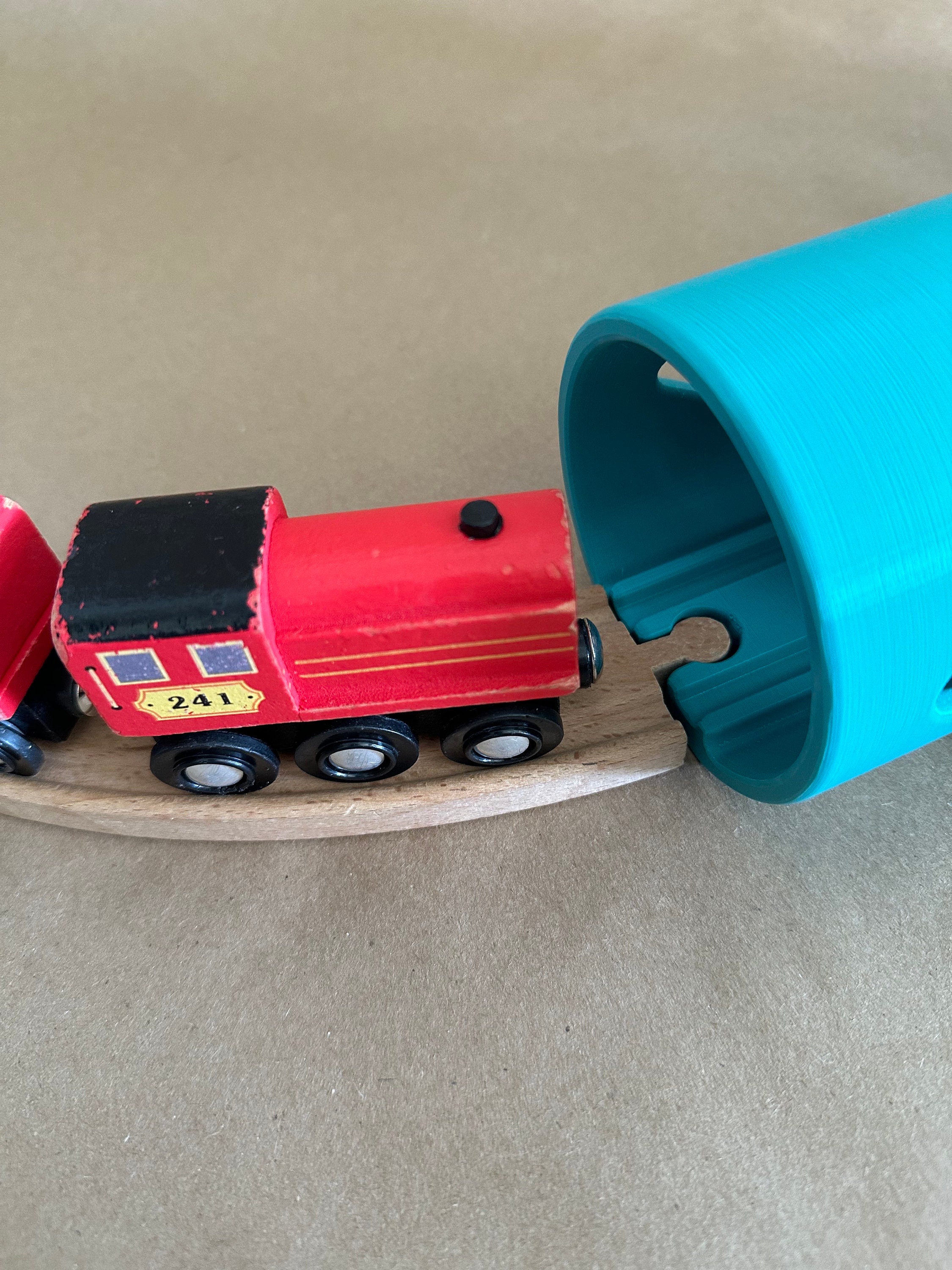 Tunnel for Wood Train Set | Wooden Trains Accessory | Building and ...