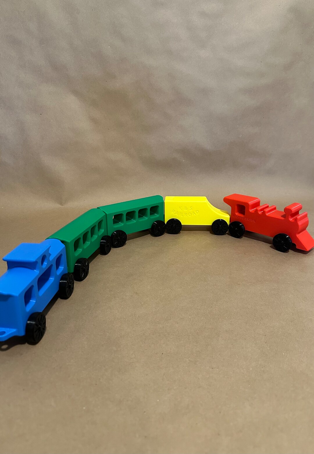 Toy Train Set | Five Piece Set | Montessori | Push & Pull | Learning ...