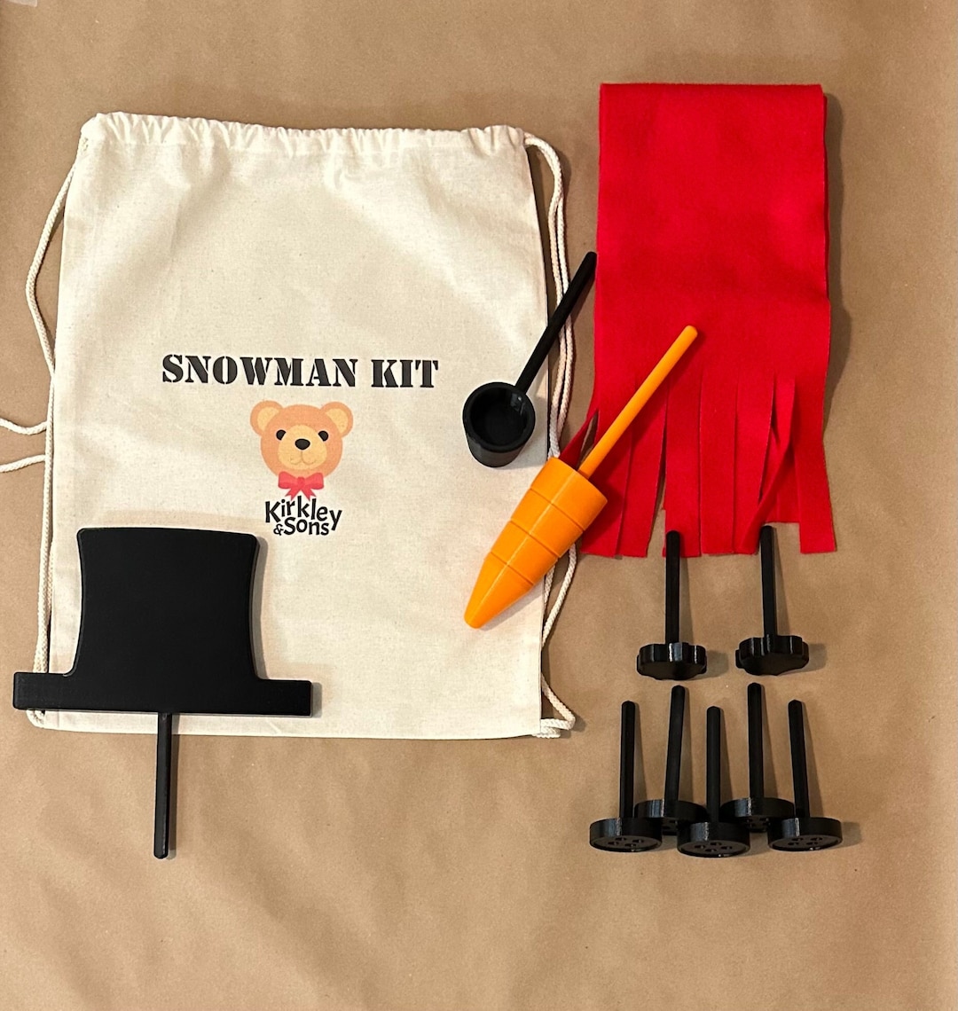 Snowman Kit | Family Outdoor Activity | Snow Fun | Pretend Play - Etsy