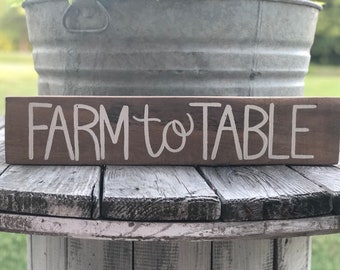 Farm to table sign | Etsy