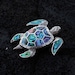 Green Sea Turtle Necklace Pendant. Hawaiian Honu. Sterling Silver ...