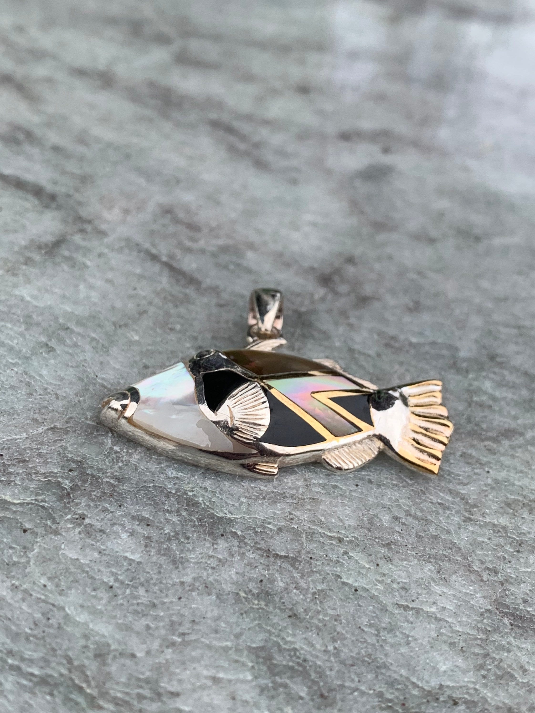 Humuhumunukunukuapua'a Trigger Fish, Hawaii State Fish Pendant, Silver ...
