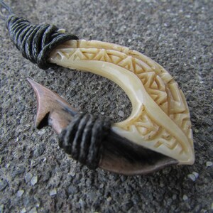 Maori Matau, Hawaiian Makau. Polynesian Tribal Fishing Maui Hook ...