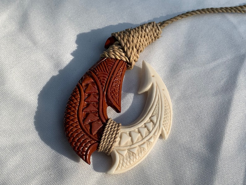 Hawaiian Makau Polynesian Matau Maui Carved Fish Hook | Etsy