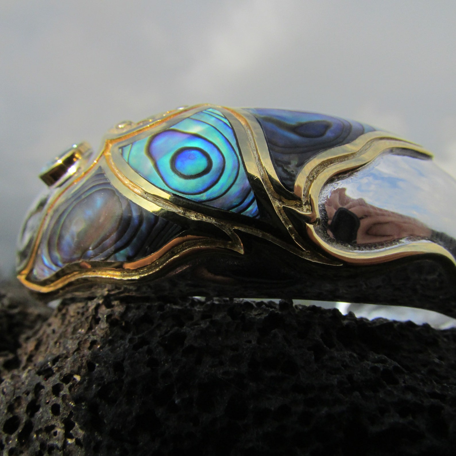 Manta Ray Cuff Bracelet. Sterling Silver 18K Gold Vermeil | Etsy