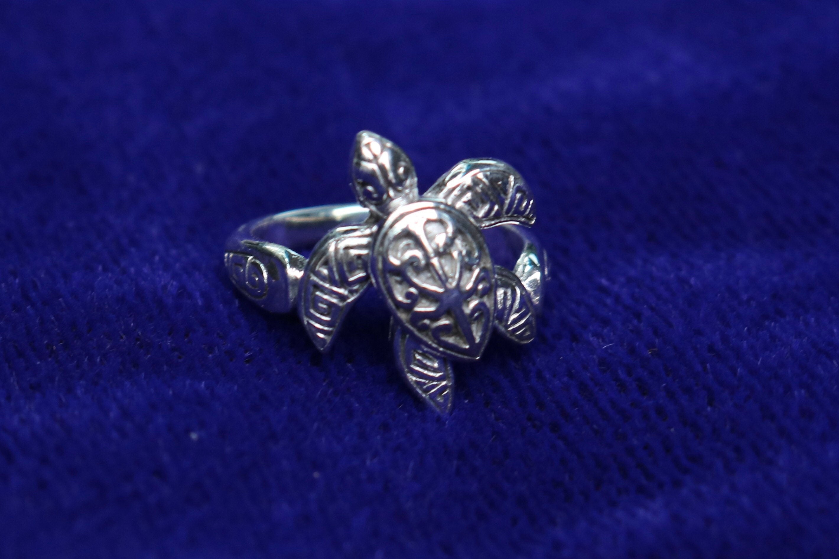 Turtle Ring Tribal Polynesian Hawaiian Tattoo Design Honu. | Etsy