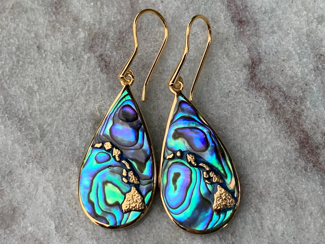 Hawaiian Islands Chain Earrings. Kauai, Oahu, Maui, Big Island of ...