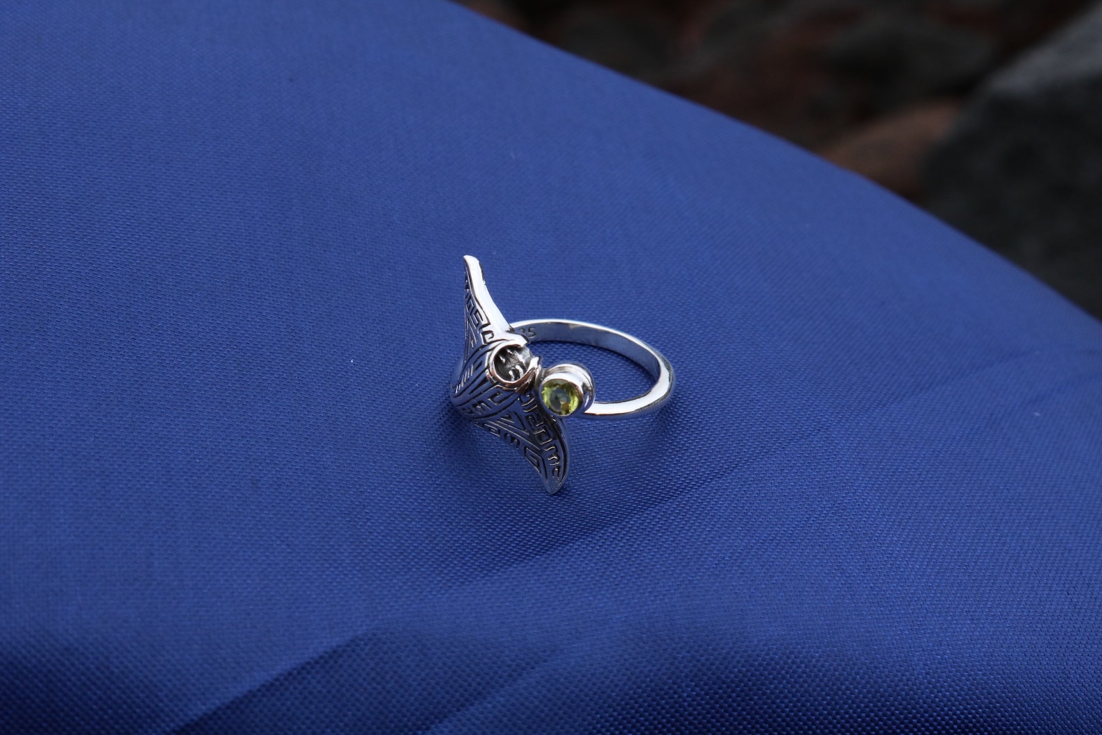 Manta Ray Ring Tribal Polynesian Tattoo Design Hahalua. | Etsy