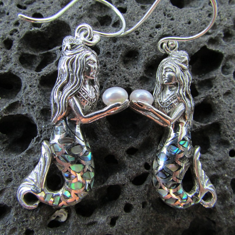 Mermaid Earrings - Etsy