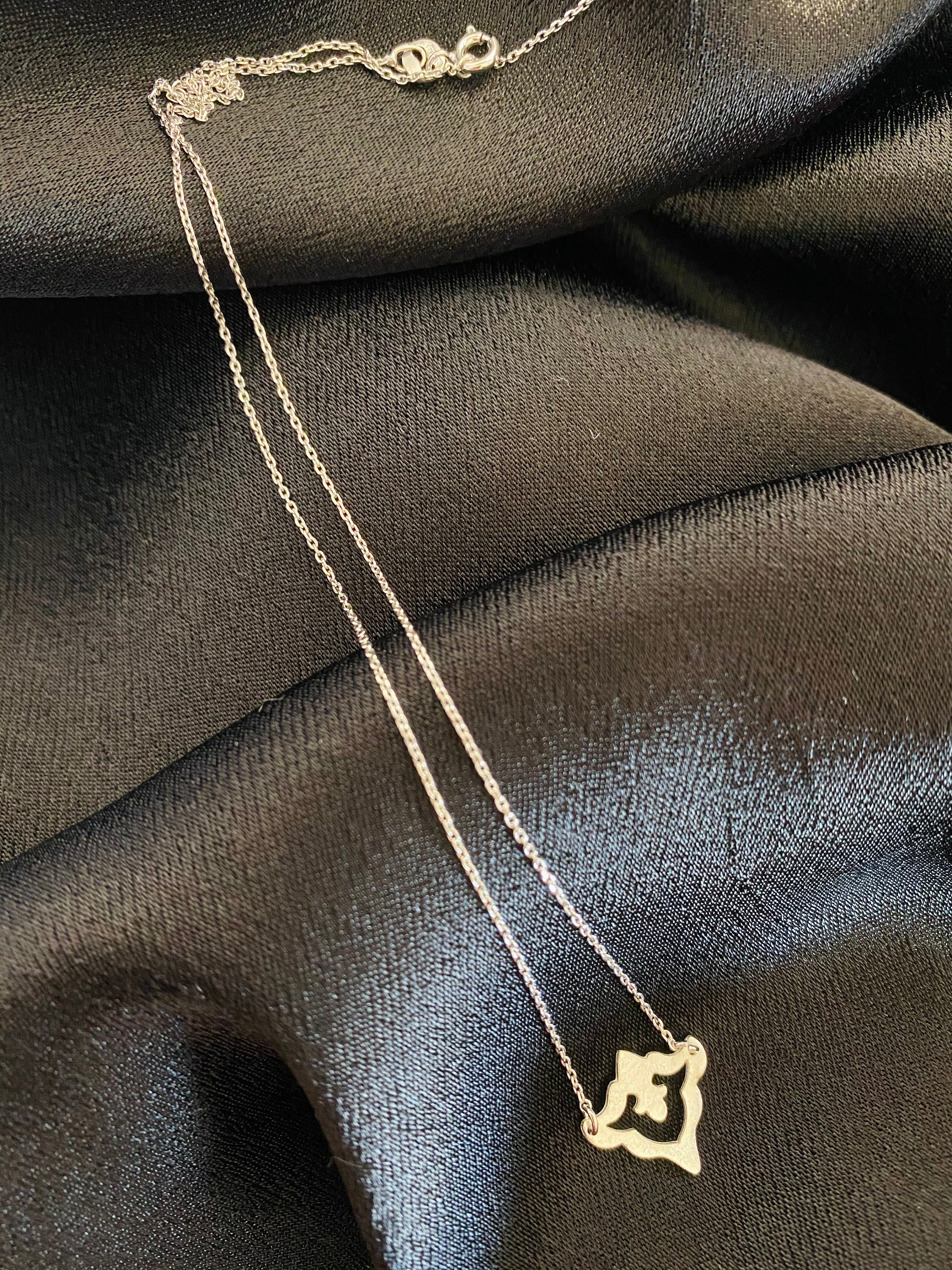 Minimal and Vintage Handmade Short Silver Necklace - Etsy UK