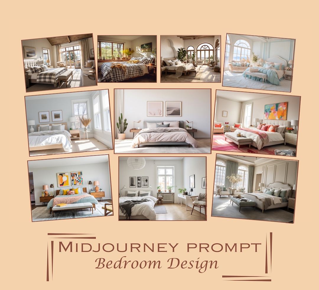 Midjourney Prompt Interior Design Bedroom Modern Contemporary Style ...