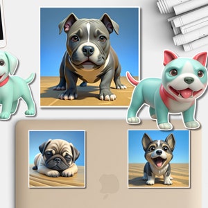 Puppy Stickers for Discord and Telegram Dog Portrait Funny Pet Emotes ...