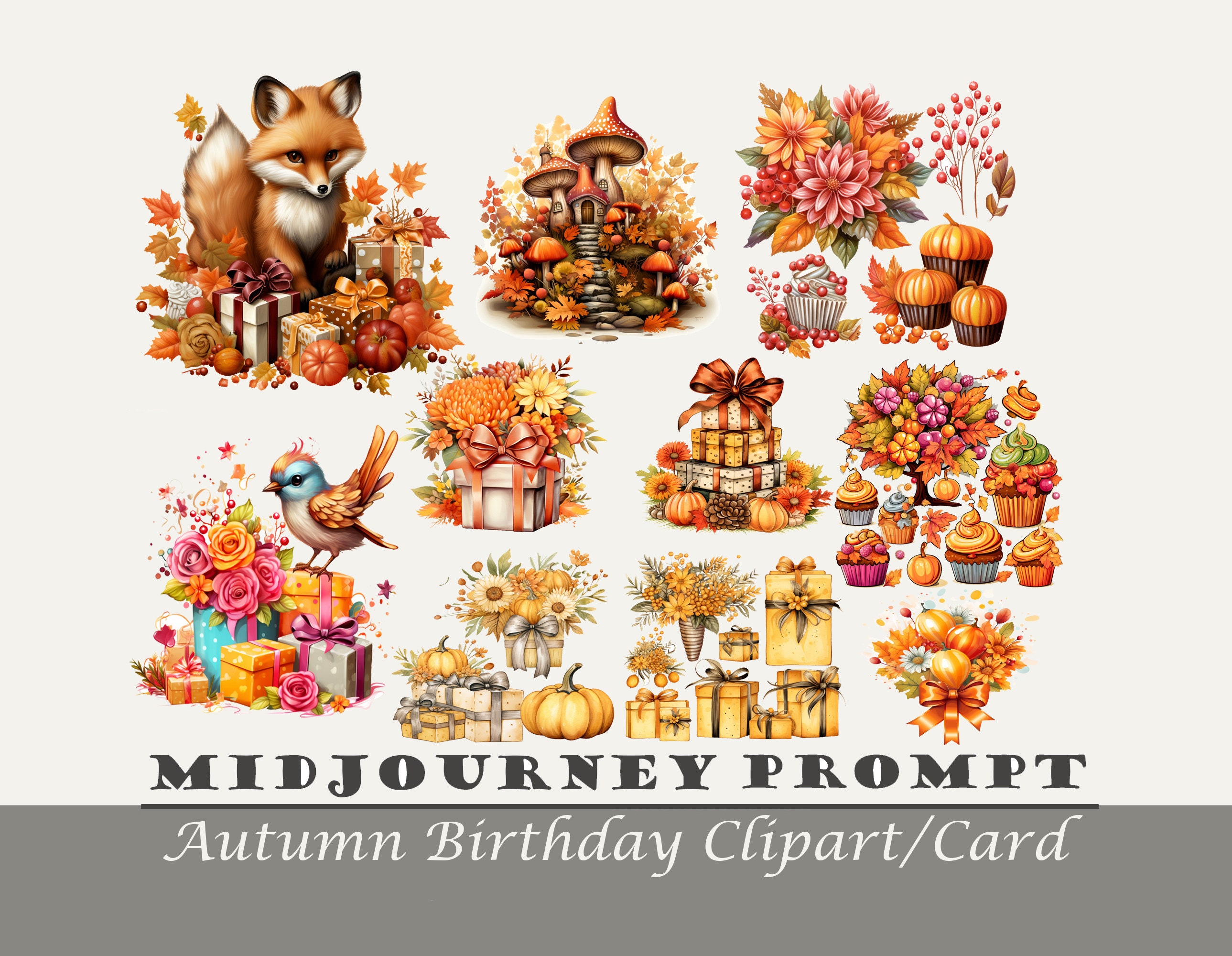 Fall Birthday Clipart