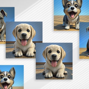 Puppy Stickers for Discord and Telegram Dog Portrait Funny Pet Emotes ...