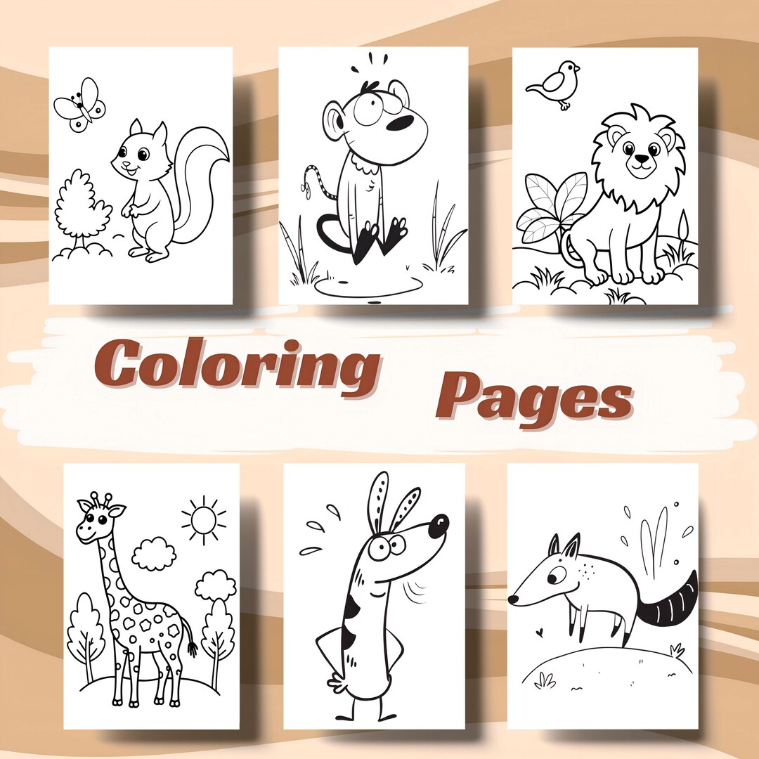 Doodle Anime Animal Kid Coloring Pages Fairy Tale Portrait Fantasy ...