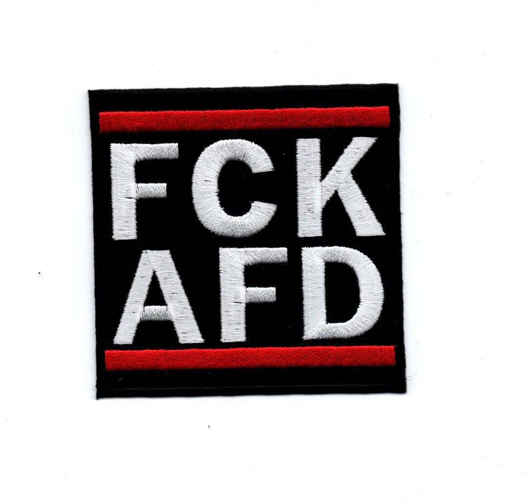 FCK AFD - Iron on Patch Embroidered Applique Motif - Etsy