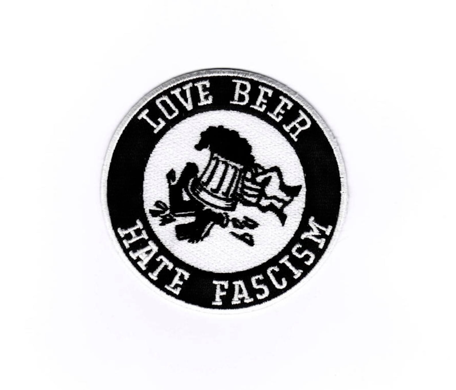 Antifa Iron on Sew on Embroidered Badge Applique Motif Patch - Etsy