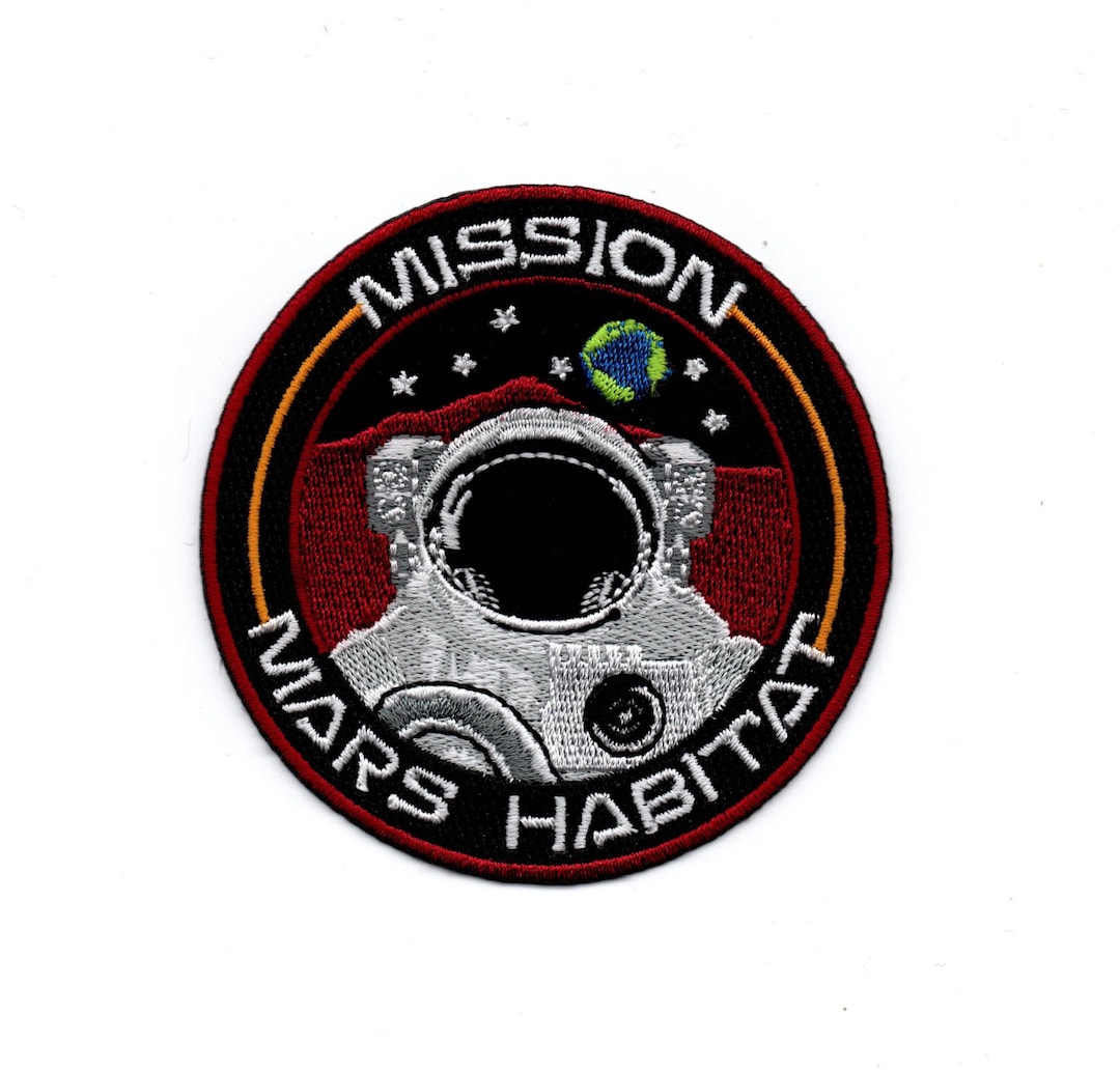 Mars Habitat - Iron on Patch Embroidered Applique Motif - Etsy UK