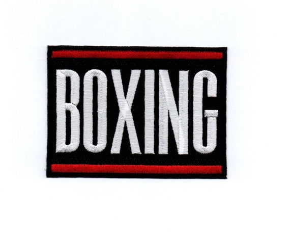 Boxing Iron on Sew on Embroidered Badge Applique Motif Patch - Etsy